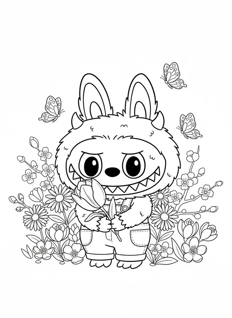 Labubu Paginas para colorear (mas de 150 archivos PDF imprimibles ...