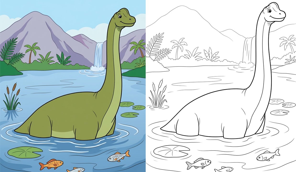 Brachiosaurus Coloring Pages: 29+ Free Printable Sheets for Kids & Adults