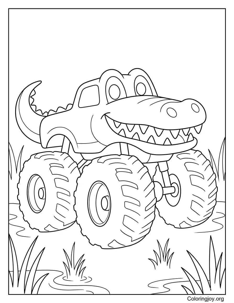 Monster Truck Coloring Pages (38 PDFs Free Printable)