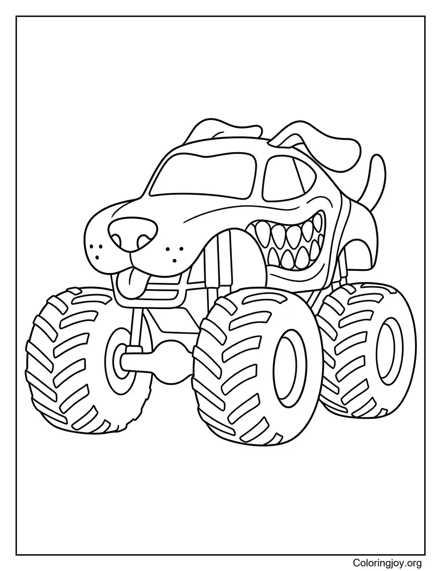 Monster Truck Coloring Pages (38 PDFs Free Printable)