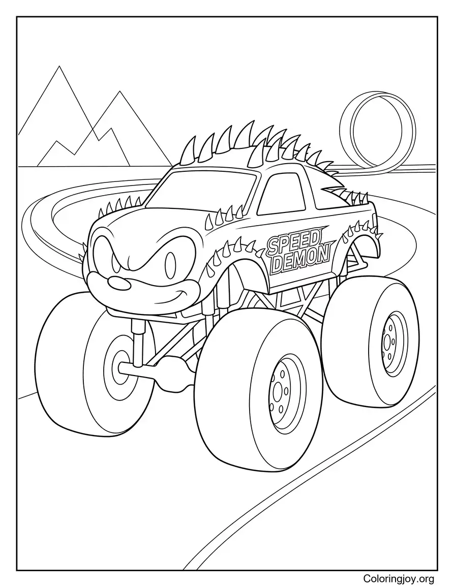 Monster Truck Coloring Pages (38 PDFs Free Printable)