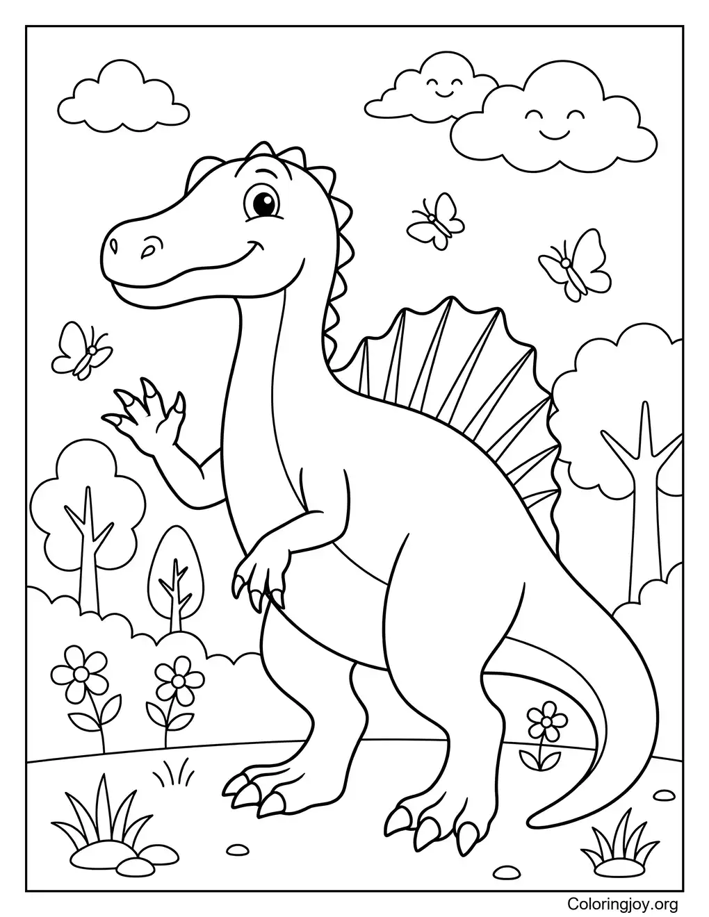 Spinosaurus Coloring Pages: 28 Free Printable PDFs